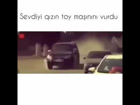 sevdiyi qizin toy maşınını vurdu😎😎