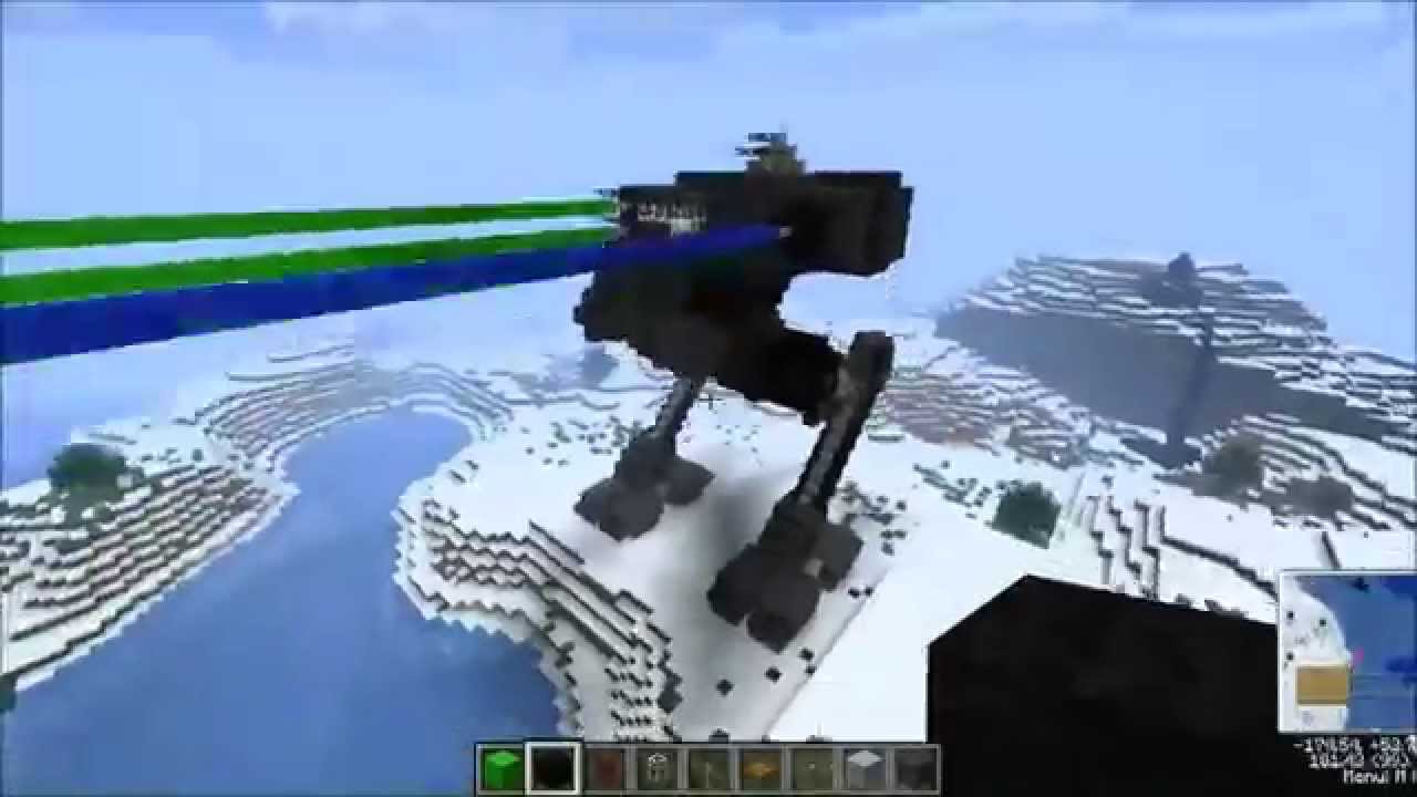 Minecraft Speedbuild - Raven Light Mech (Battletech/Mechwarrior) - YouTube