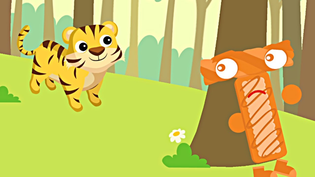 T for TIGER - Candybots ABC Letters - Candybots Alphabet - Learn ...