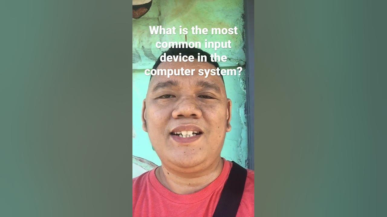 What is the most common input device in the computer system? - YouTube