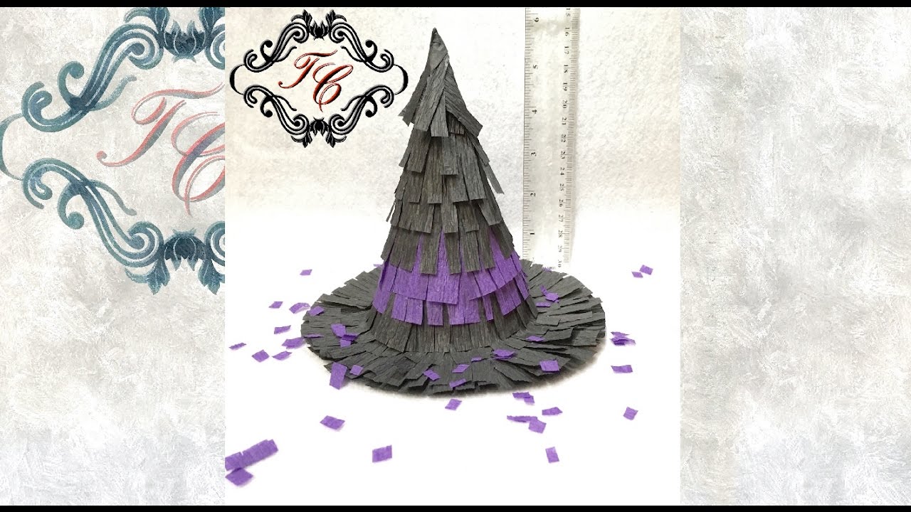 Witch's hat piñata diy - YouTube
