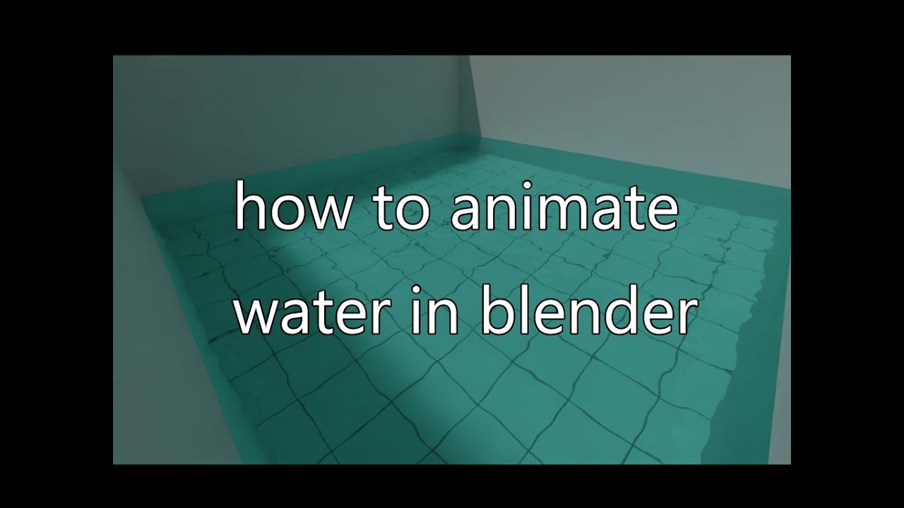 how to animate water in blender - YouTube