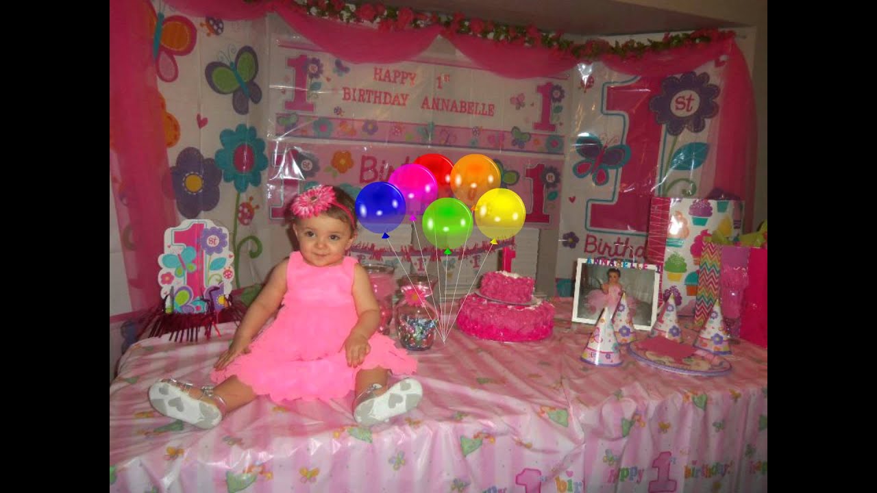 Annabelle 1st Birthday March 4 2015 - YouTube