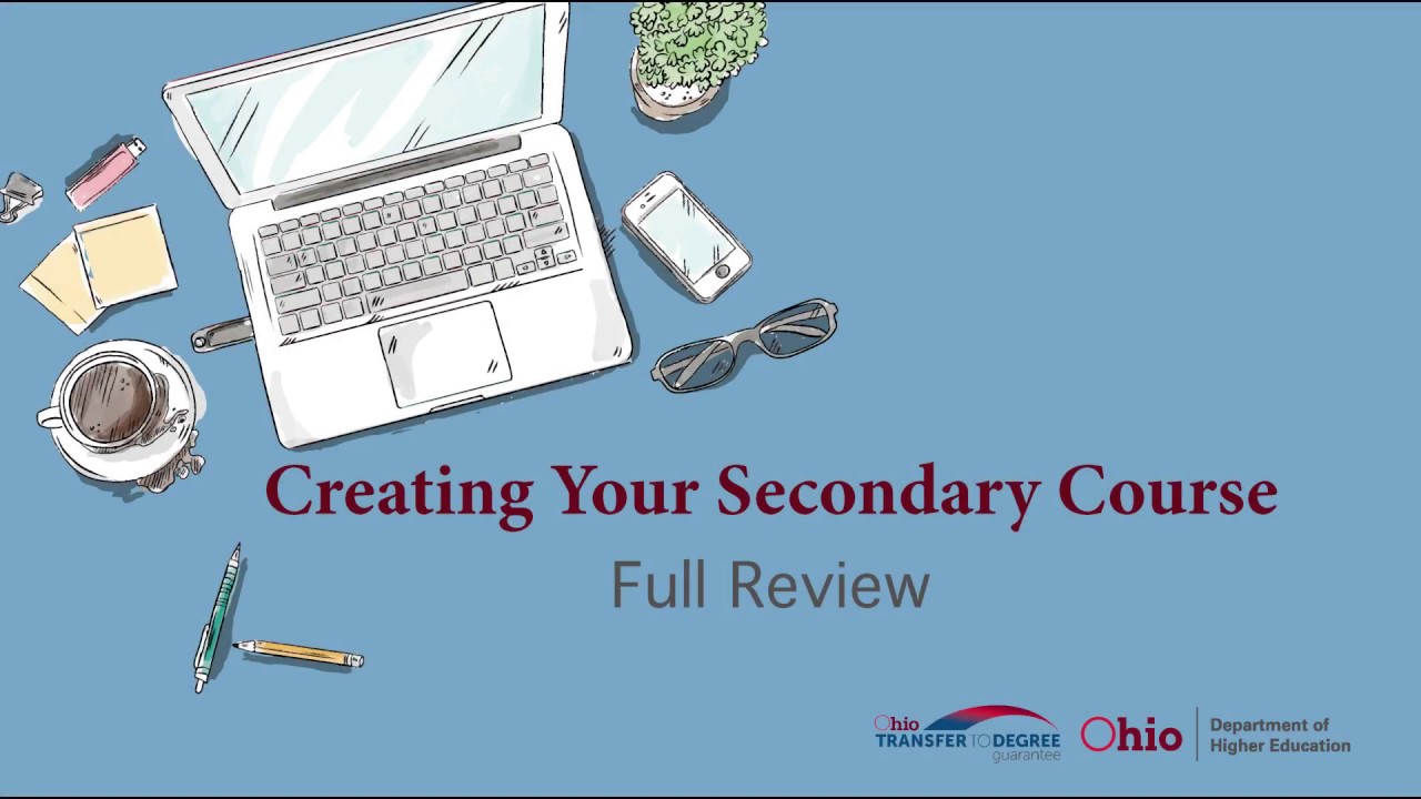 4. Creating Your Secondary Course - Full Review - YouTube