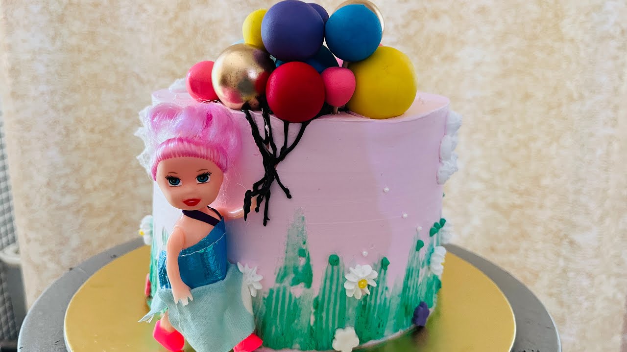 Beautiful doll theme cake design 🎂🎂🎂#dollcake - YouTube