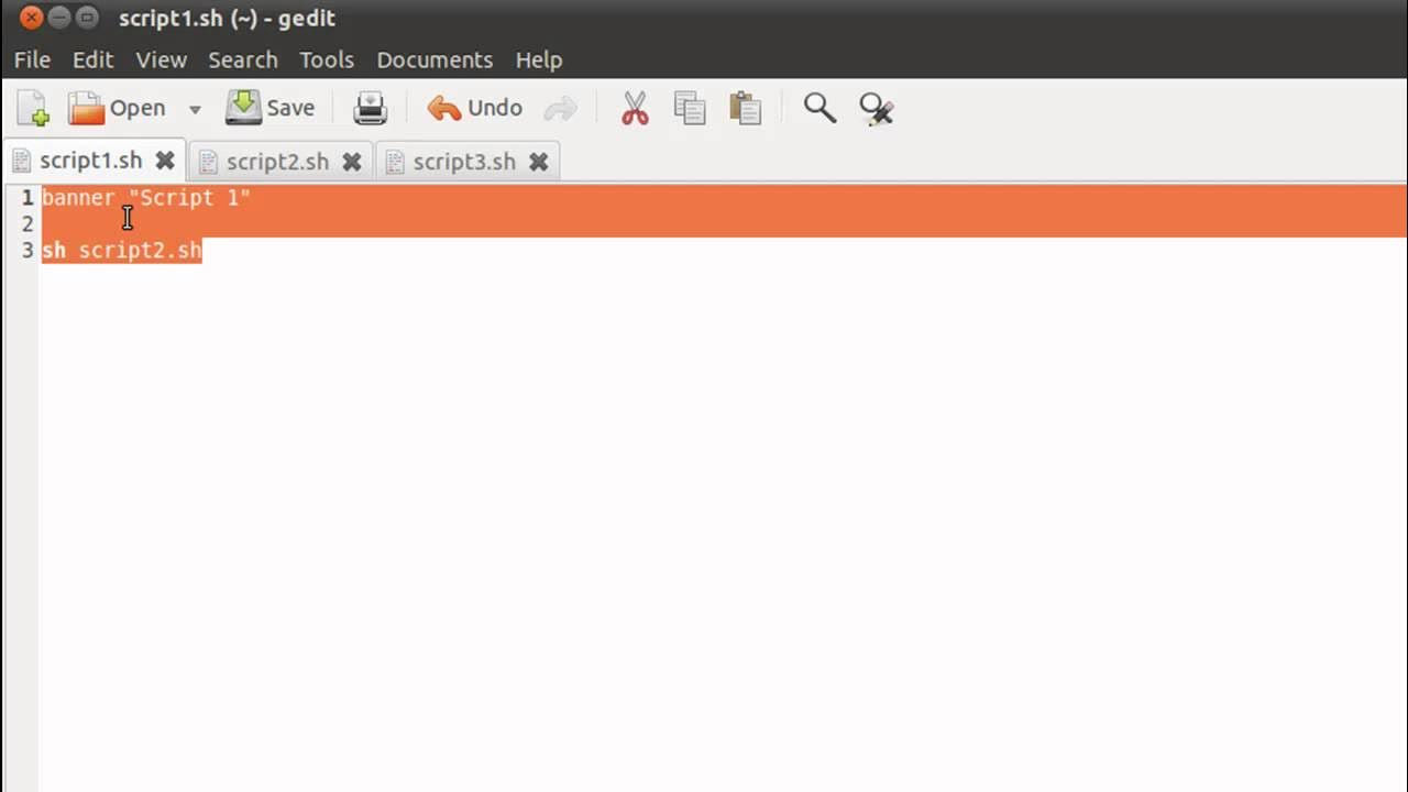 Shell Scripting Tutorial-61: Executing Multiple Scripts - YouTube