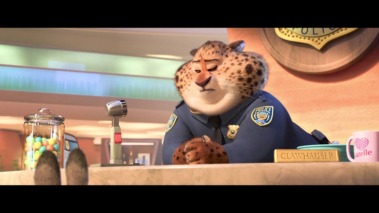 ZOOTOPIA - "Meet Clawhauser" Clip - YouTube