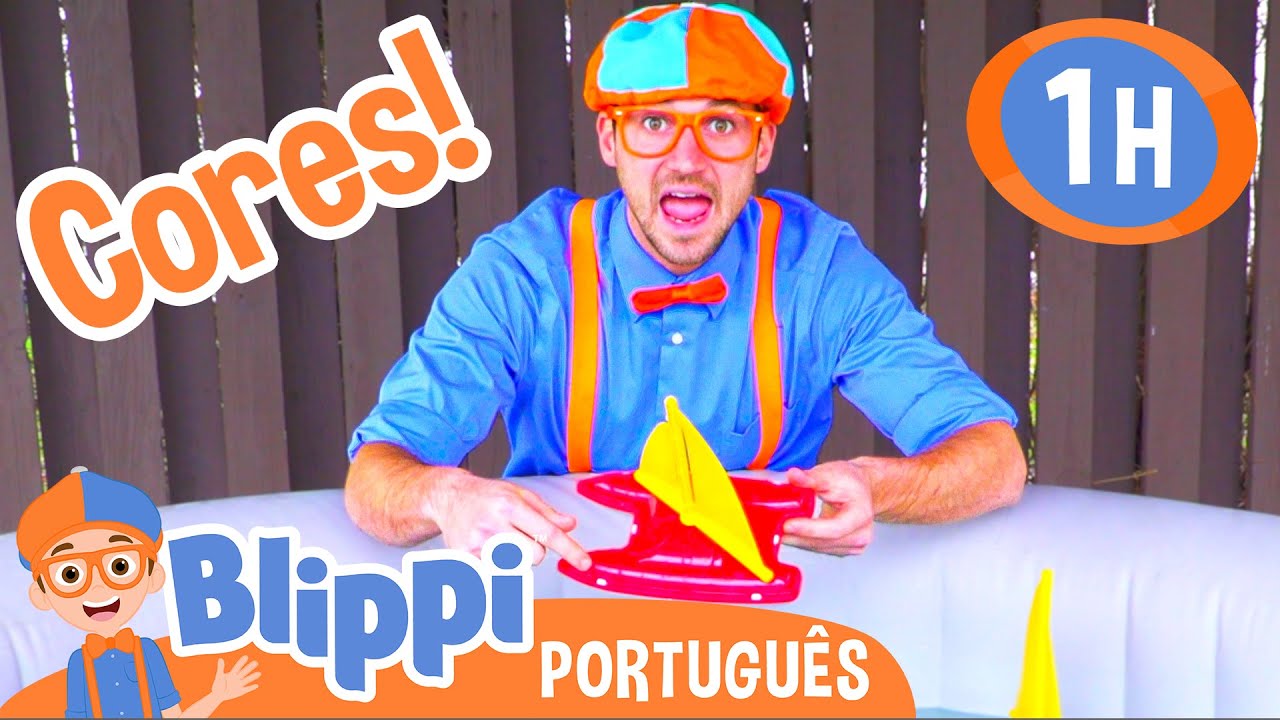 Aprendendo as Cores com Barcos | 1 HORA DE BLIPPI | Blippi em Português ...