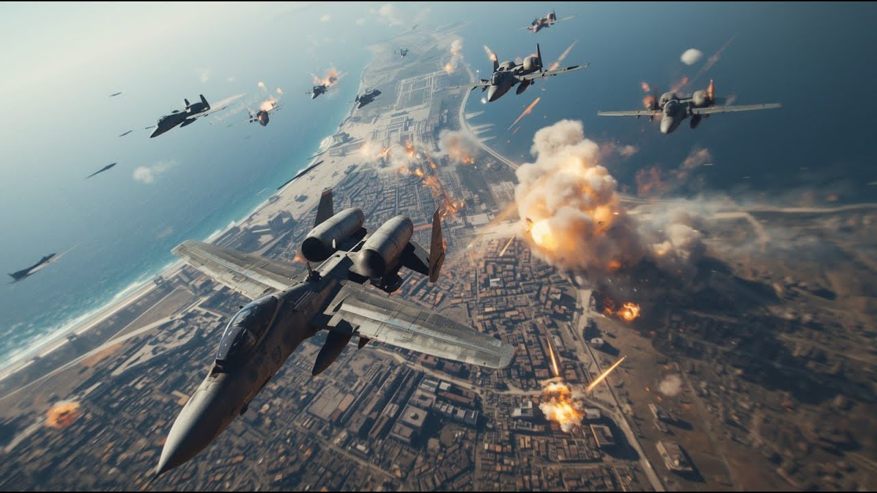 10 A-10C WARTHOG Jets Destroy Altis City! But 2 IRON DOMES Brutally ...