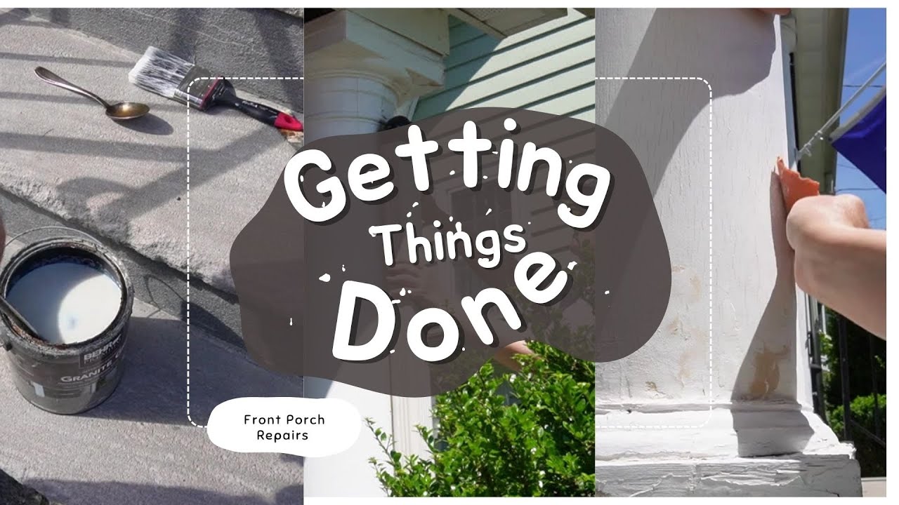 Getting Things Done || Front Porch - Clogged Spout, Stairs and Column ...