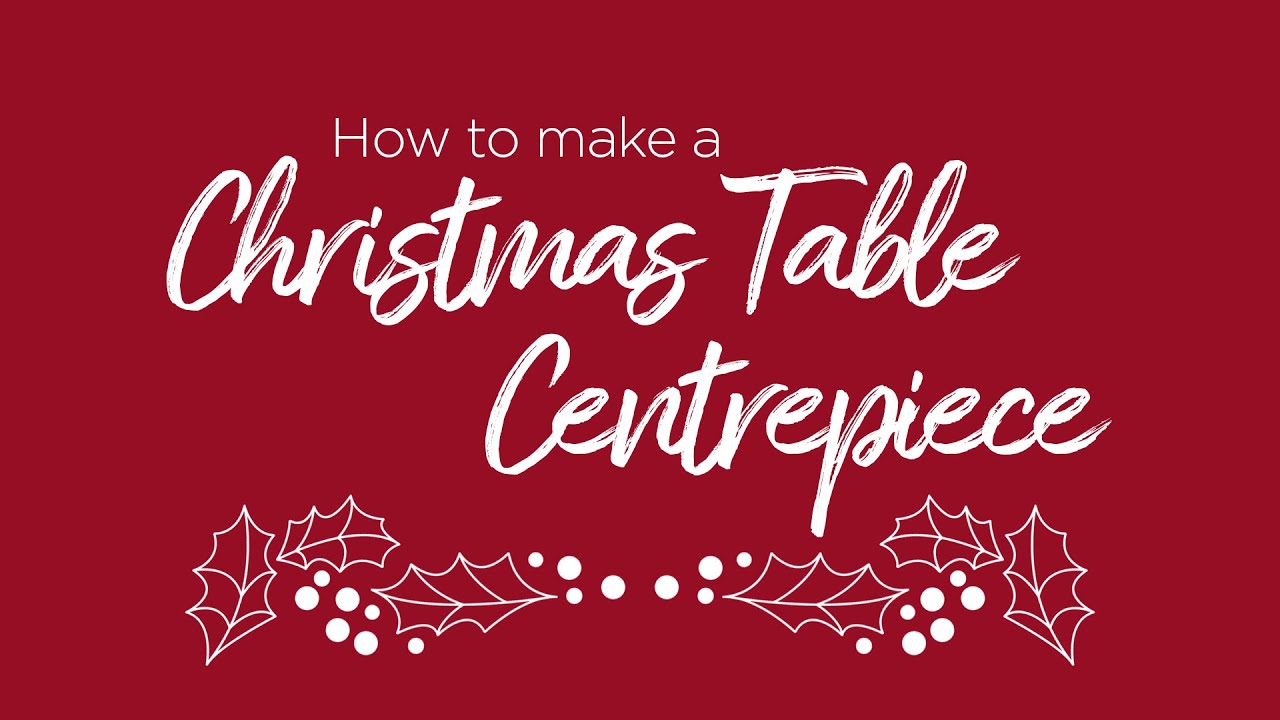 How to make a Christmas table centrepiece Tutorial | Interflora - YouTube