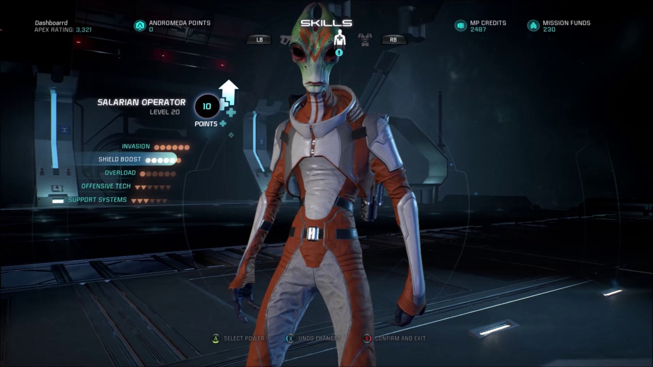Mass Effect Andromeda: Salarian Operator Build (Lvl 20 | Gold ...