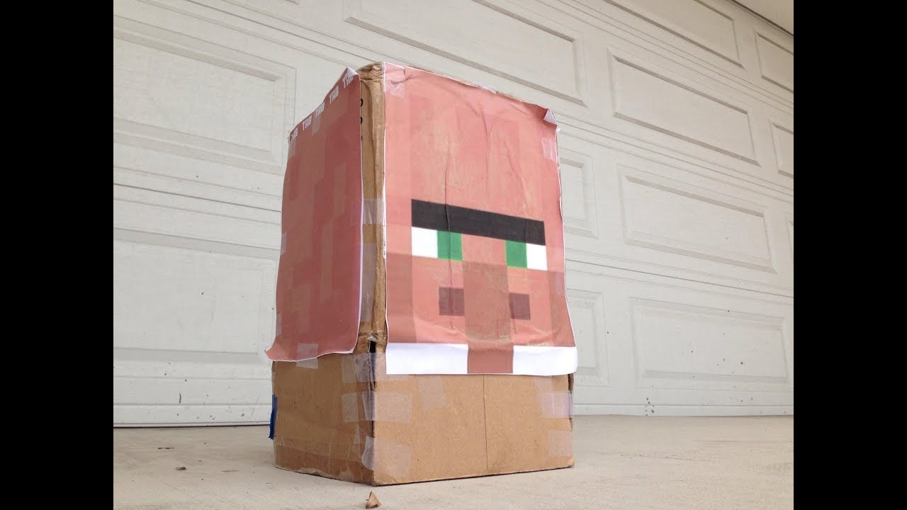 VILLAGER HALLOWEEN COSTUME HEAD TUTORIAL - YouTube