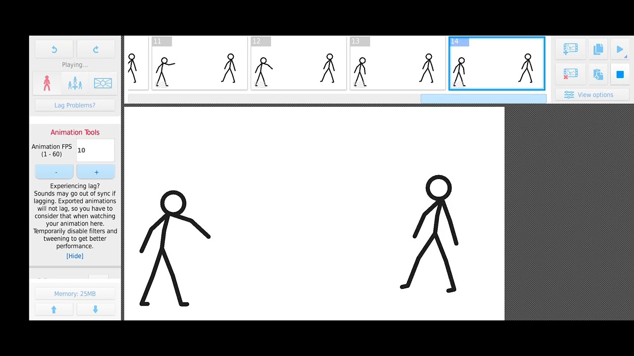 stick figure wave - YouTube