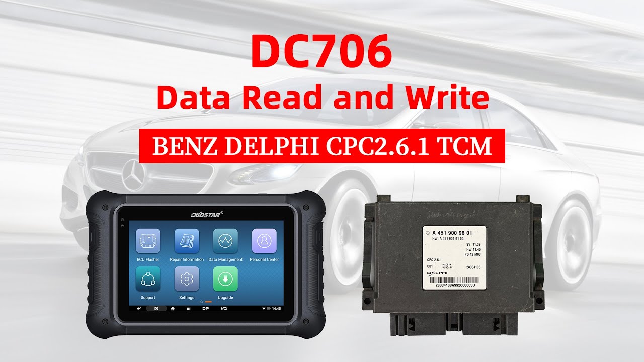 OBDSTAR DC706 for MB BENZ DELPHI CPC2 6 1 TC1797 Read and Write INT ...