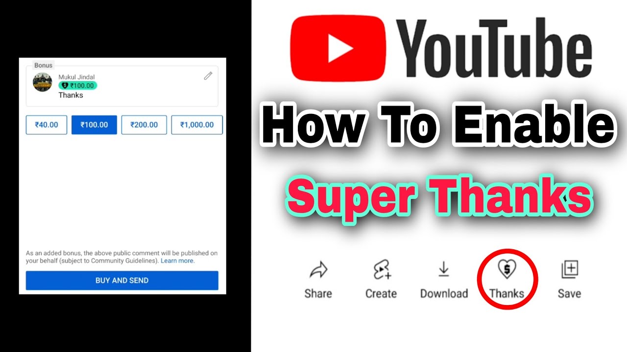 How To Enable Super Thanks On Youtube | Super Chat Super Stickers Super ...