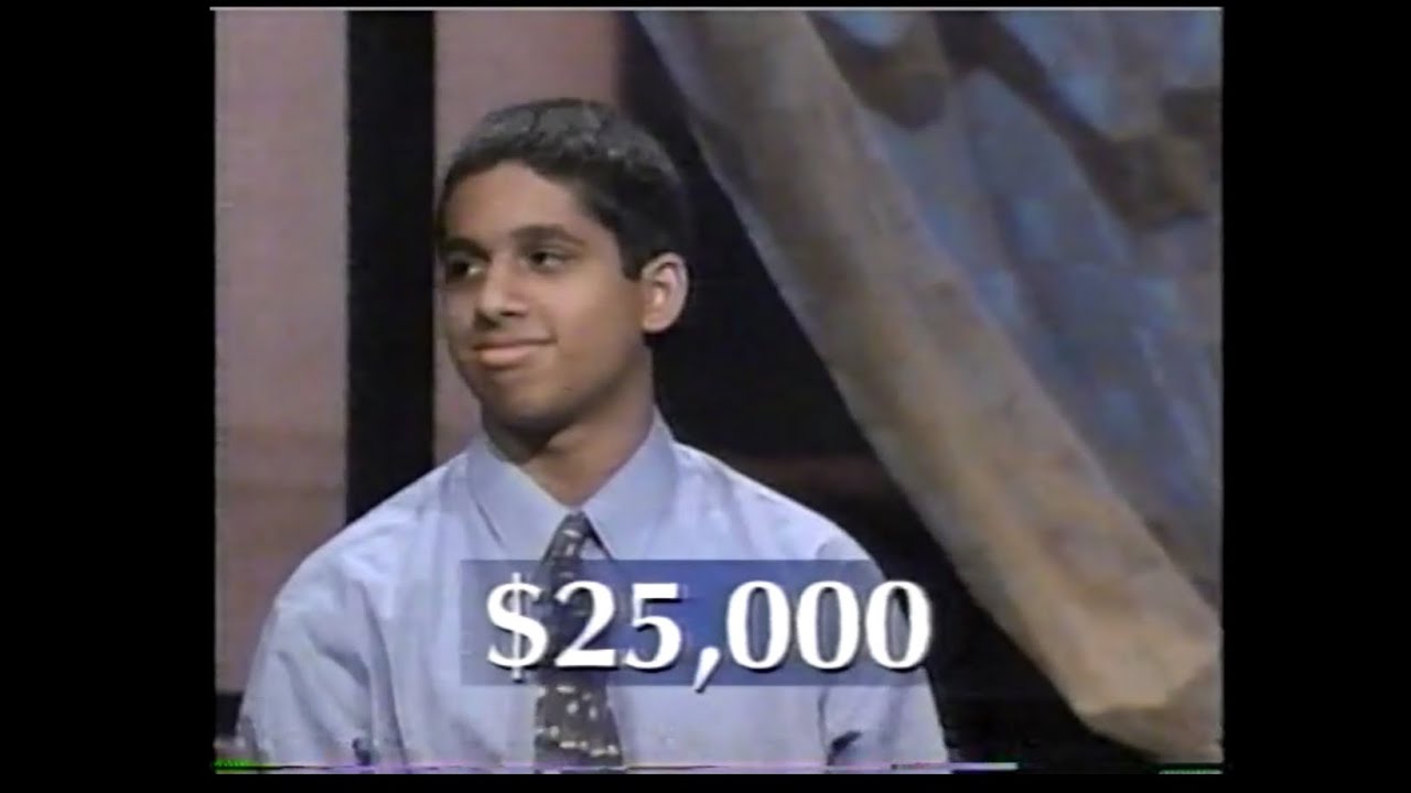 Final Jeopardy (11/12/1999): Chacko George is the winner of the 1999-B ...