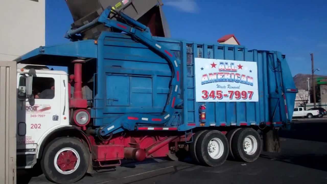All American Waste Removal - Mack MR Ribbed body Heil Half-Pack - YouTube