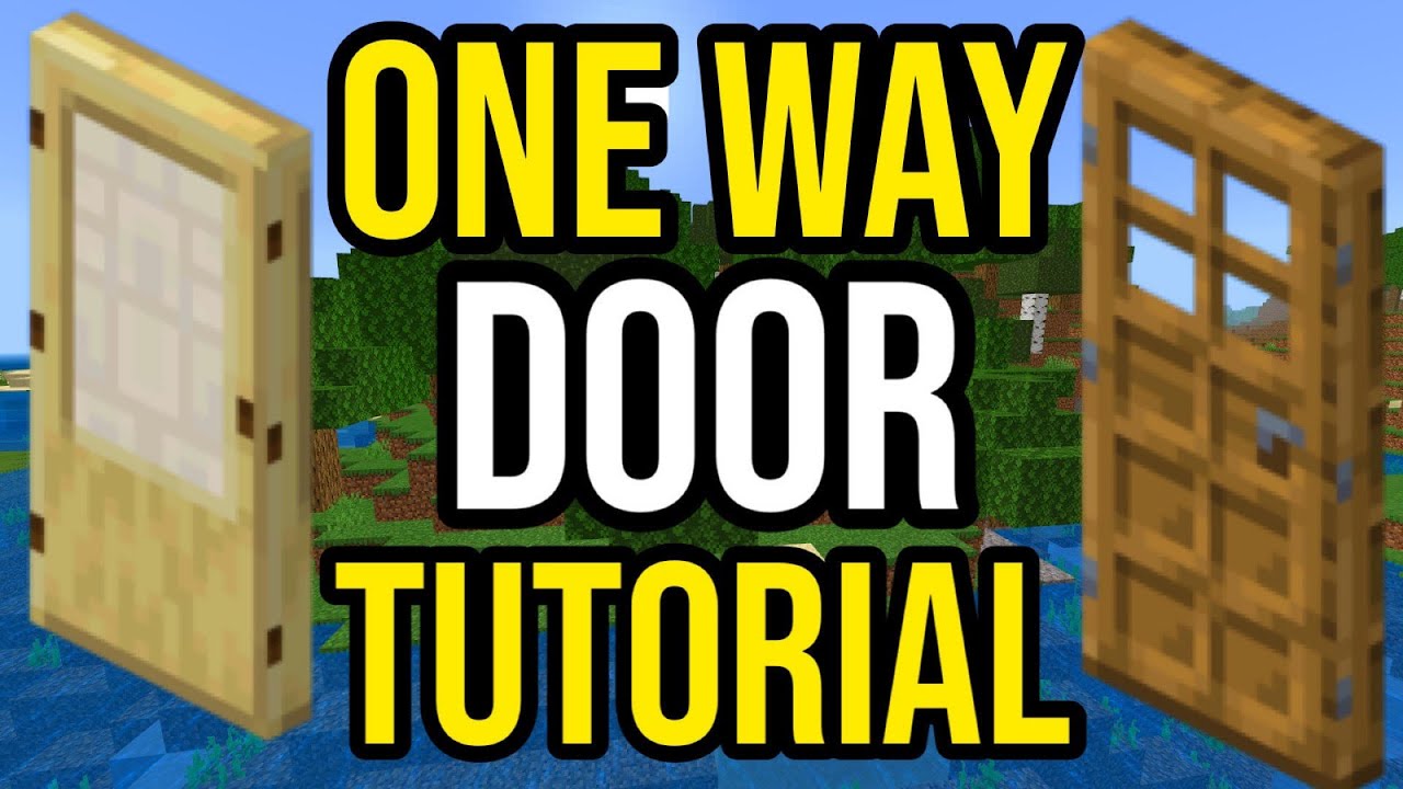How To Make A ONE WAY DOOR In Minecraft - YouTube