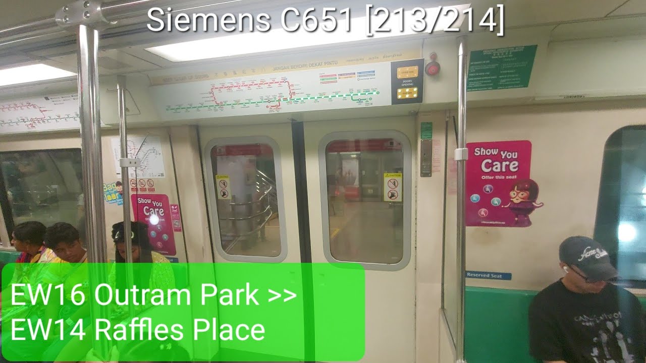 SMRT C651 [213/214]: Outram Park - Raffles Place (Eastbound) - YouTube