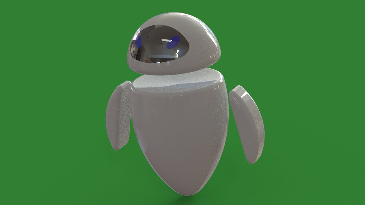 「DESIGN 140」 How to draw EVE character in Wall-E | Solidworks tutorial ...