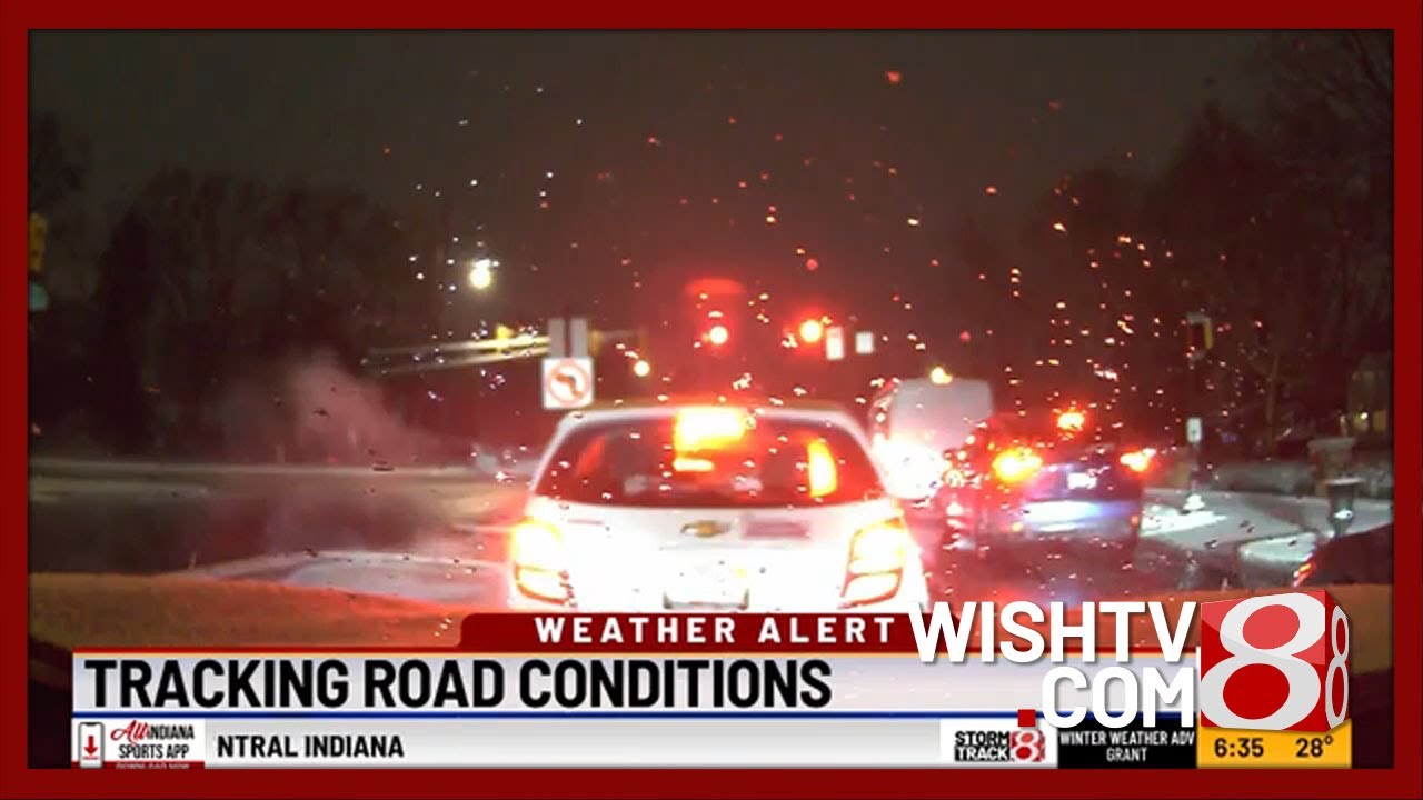 Tracking snowy road conditions in Indianapolis | News 8 at 6:30 p.m ...