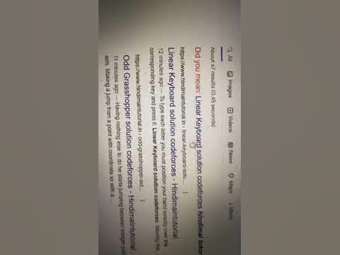 Linear keyboard solution codeforces - YouTube