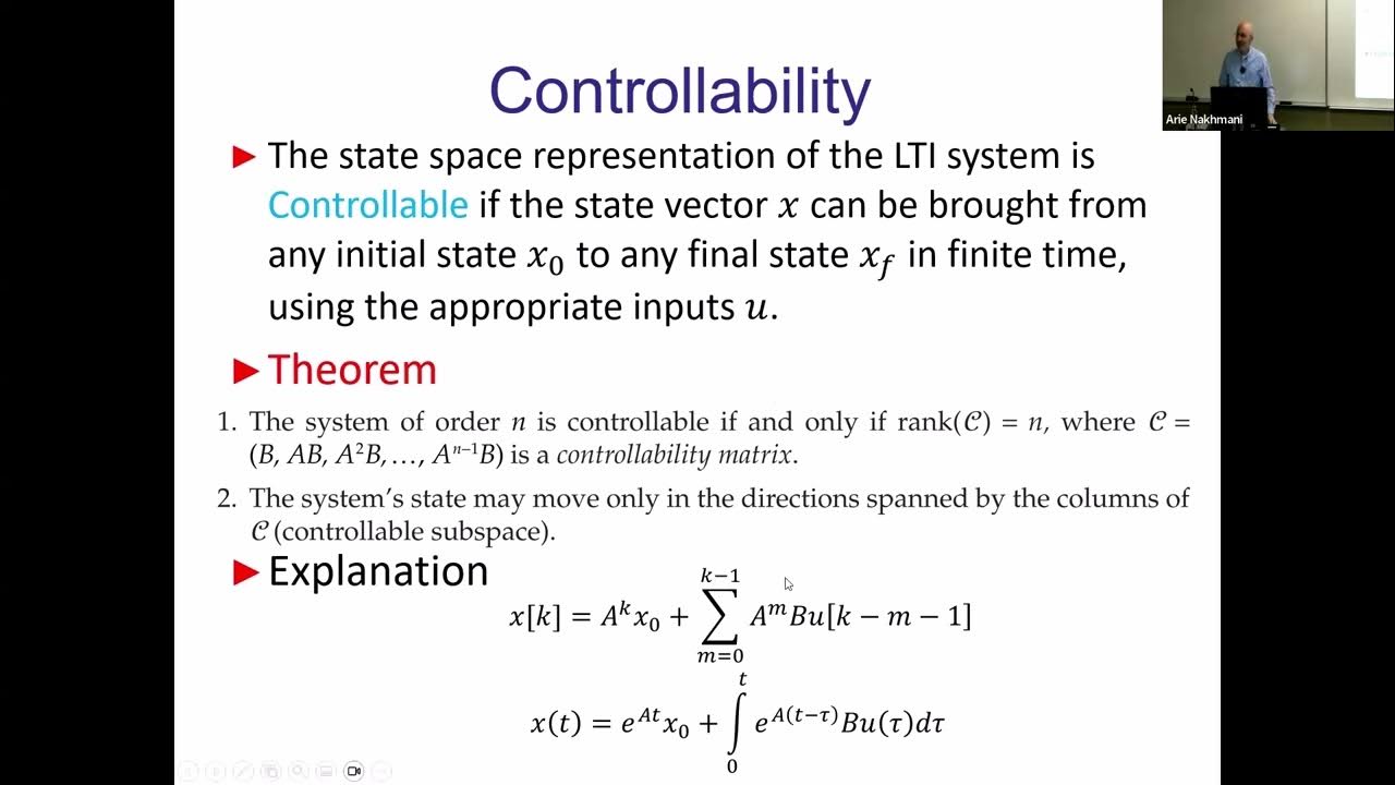 State Space Representations (Lecture 3 Part 2) - YouTube