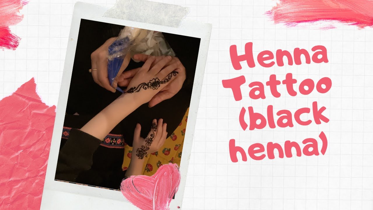 Black Henna Tattoo | Henna Art | Middle Eastern Tradition - YouTube