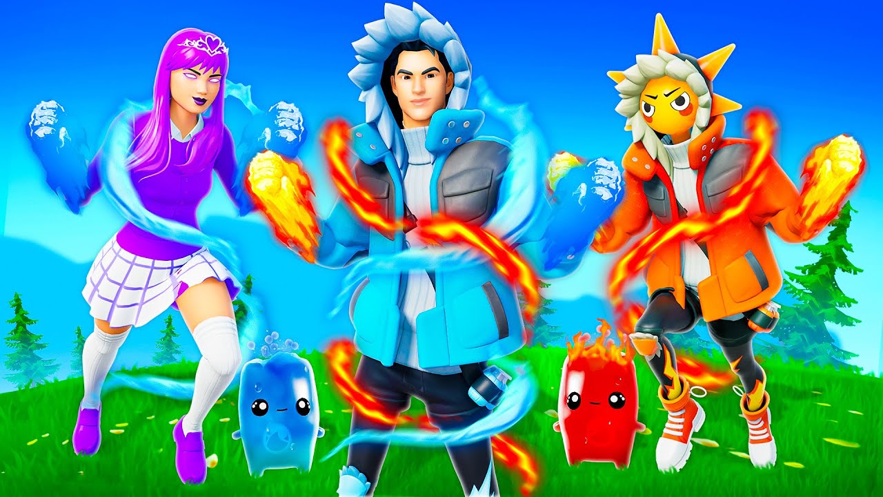 Having an ELEMENTAL FAMILY in Fortnite Chapter 6! - YouTube