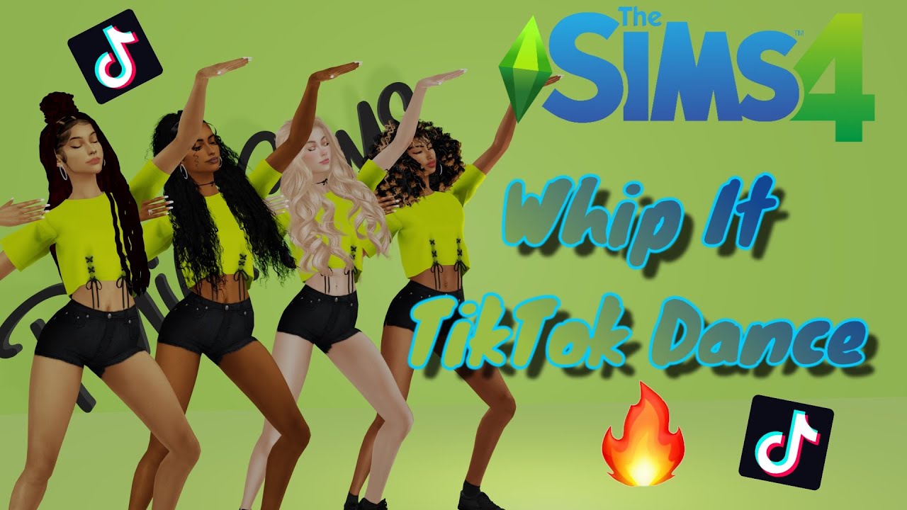 TikTok "Whip It" TikTok Dance Animation for The Sims 4 - YouTube