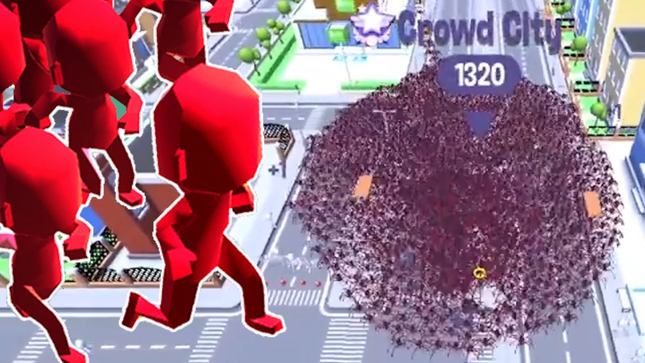 Crowd City World Record Map Control: 100.00% #824 - YouTube