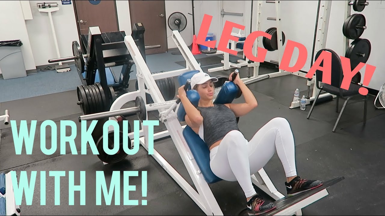 LEG DAY! WORKOUT WITH ME! (Gym Vlog) - YouTube