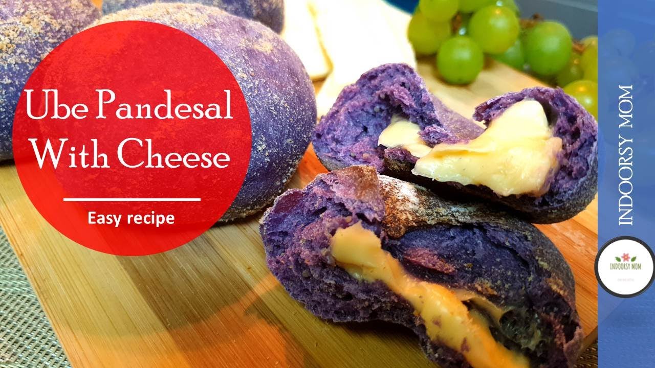 Ube Pandesal With Cheese | Ube Cheese Pandesal | Indoorsy Mom - YouTube
