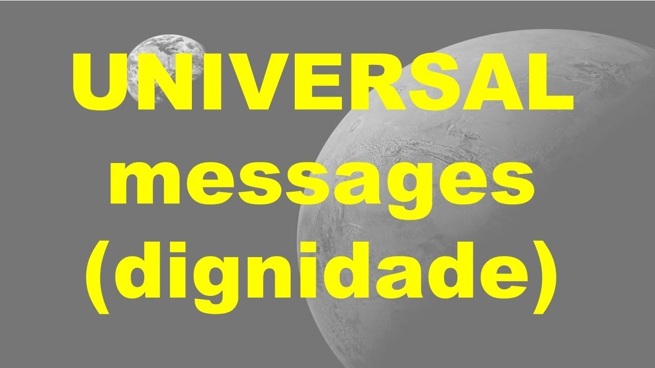 UNIVERSAL Messages: Uma situação importante se aproxima; Compartilhando ...