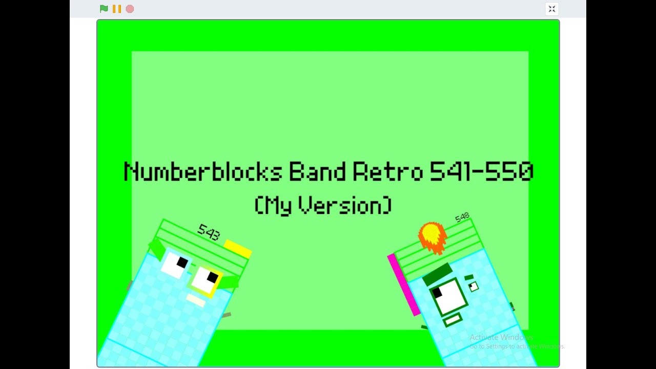 Numberblocks Band Retro 541-550 (My Version) - YouTube