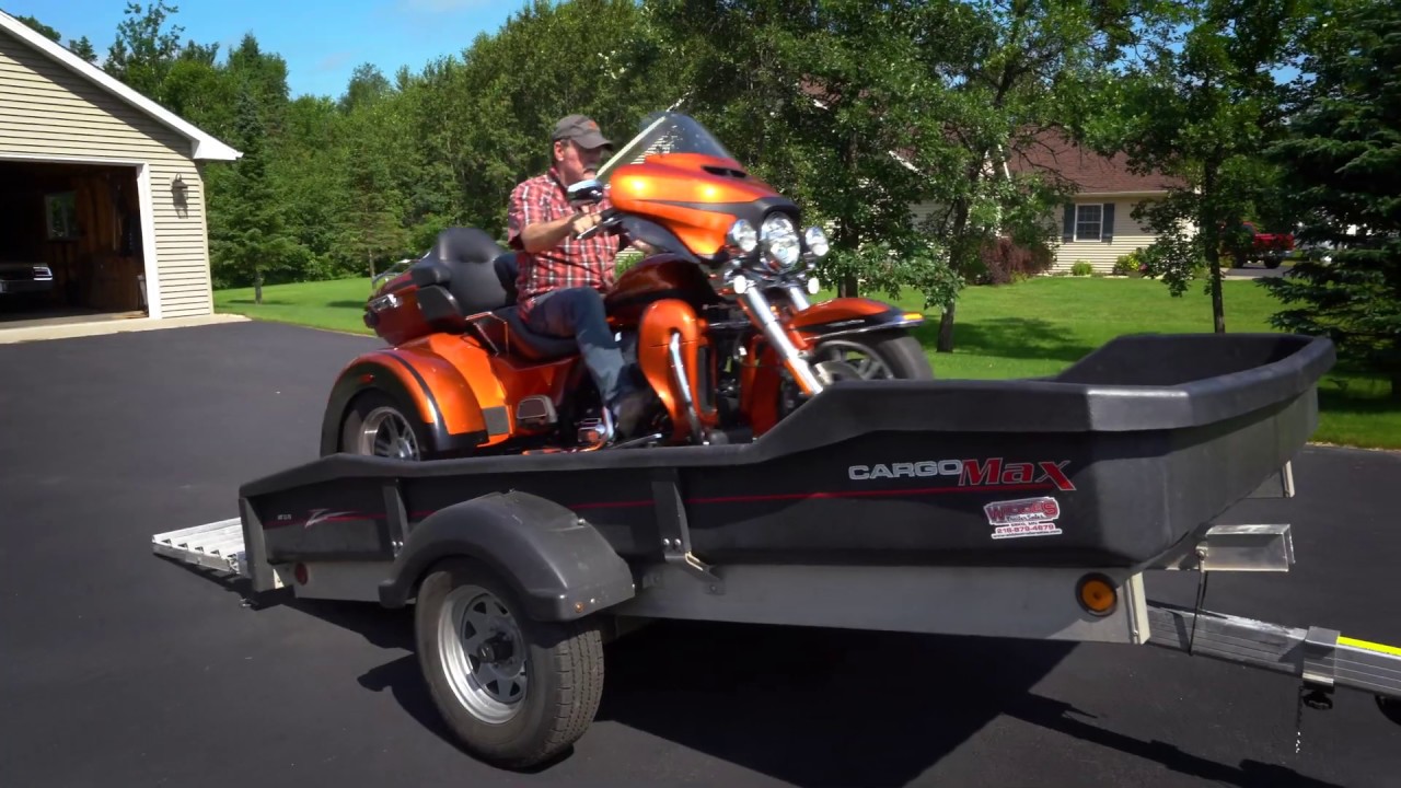 Canadian Ground Loading Motorcycle Trailer | Reviewmotors.co
