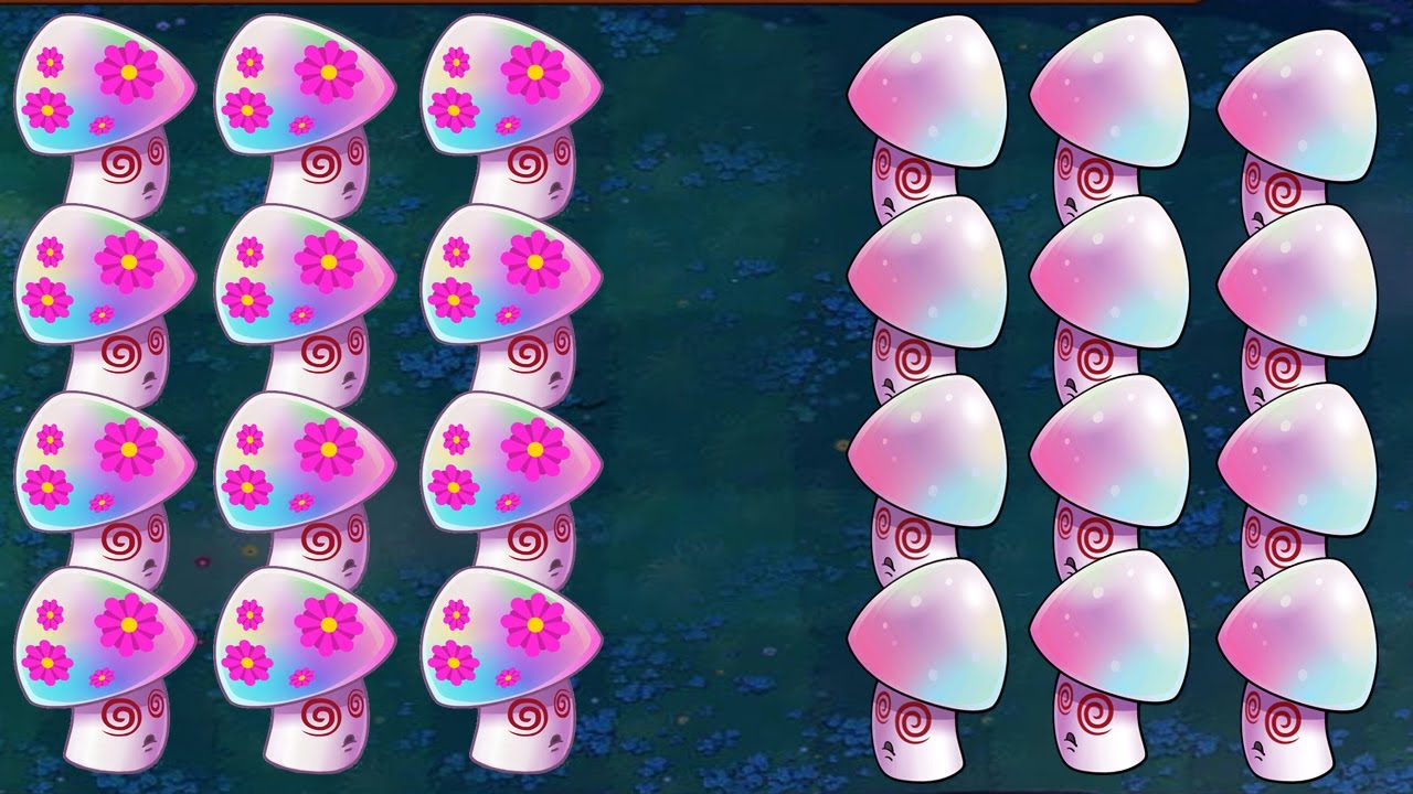 Plants vs Zombies Hack Pvz Hypno-Shroom vs Pvz2 - YouTube