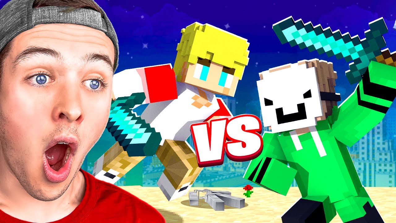 DREAM vs TOMMYINIT Minecraft BATTLE! (intense) - YouTube
