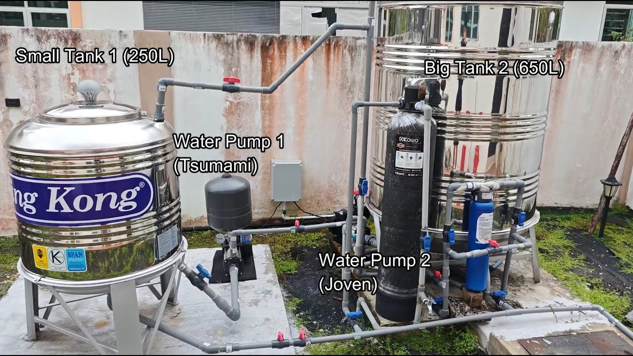 Dual Pumps - Dual Tanks Setup Demo: Tsunami & Joven Water Pump - YouTube
