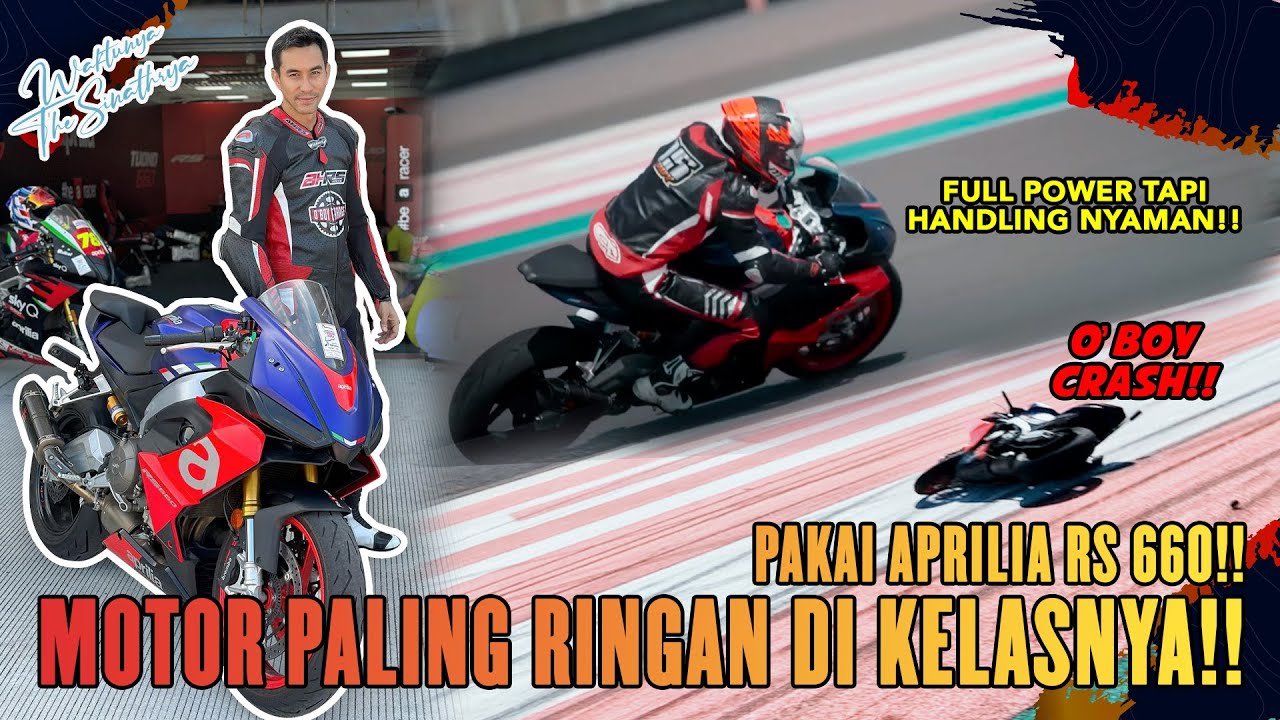 Darius crash di track-day mandalika, kondisi motor hancur?! - YouTube