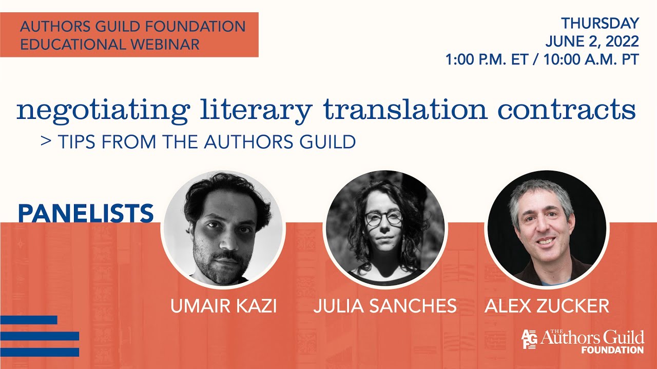 Negotiating Literary Translation Contracts - YouTube