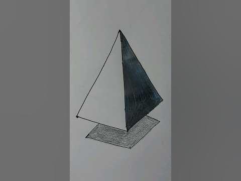 How To Draw A 3D Triangle - YouTube