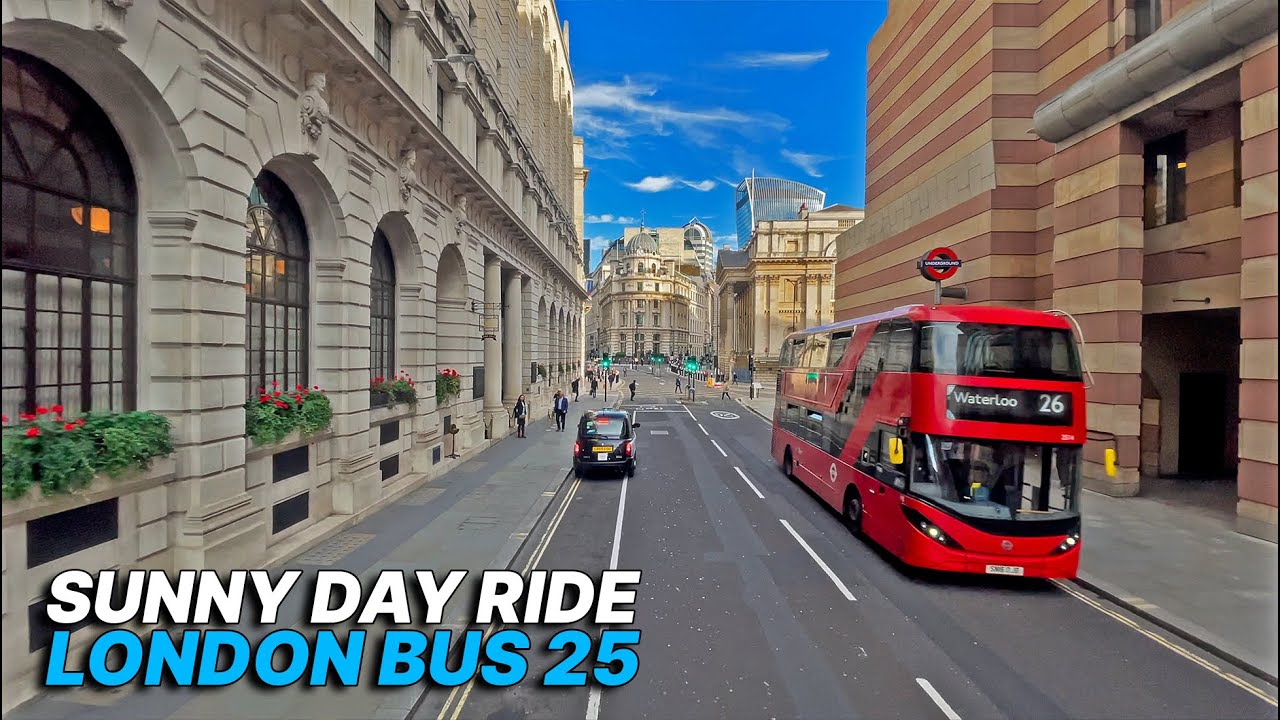 LONDON Bus Ride 🇬🇧 - Route 25 - Eastbound journey from Holborn to ...