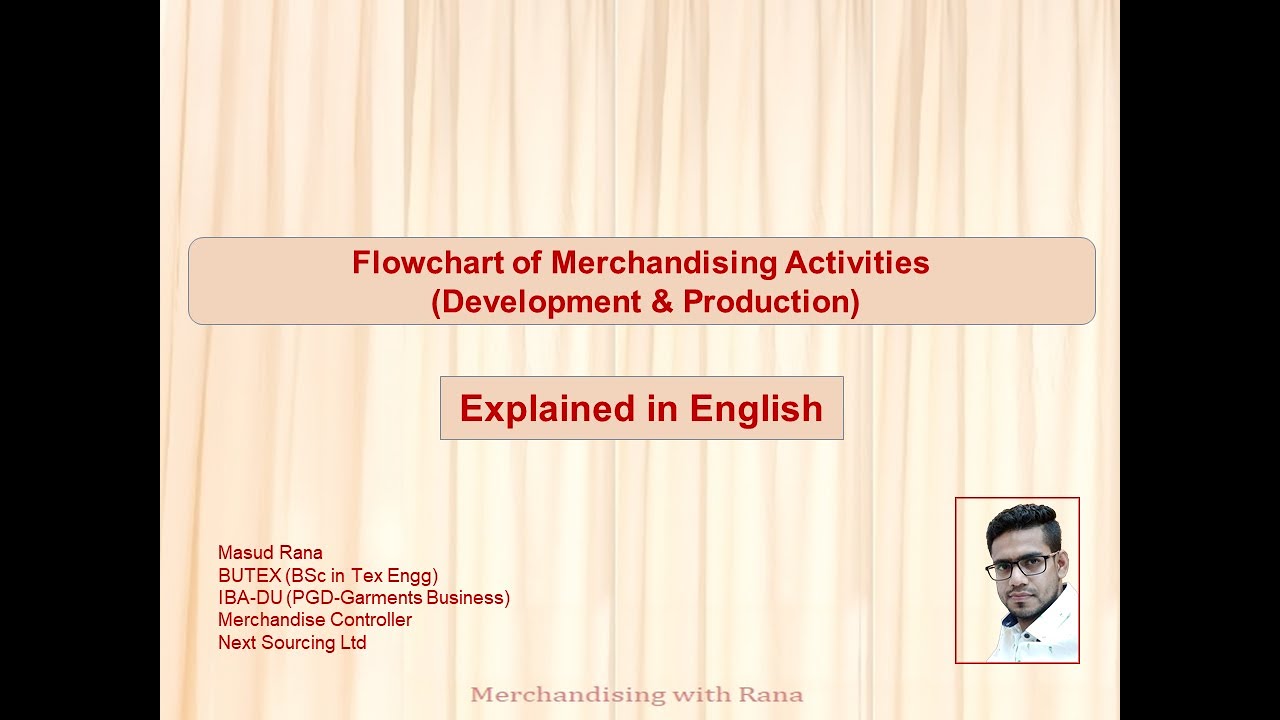 Flowchart of Development & Production Merchandising Activities (English ...