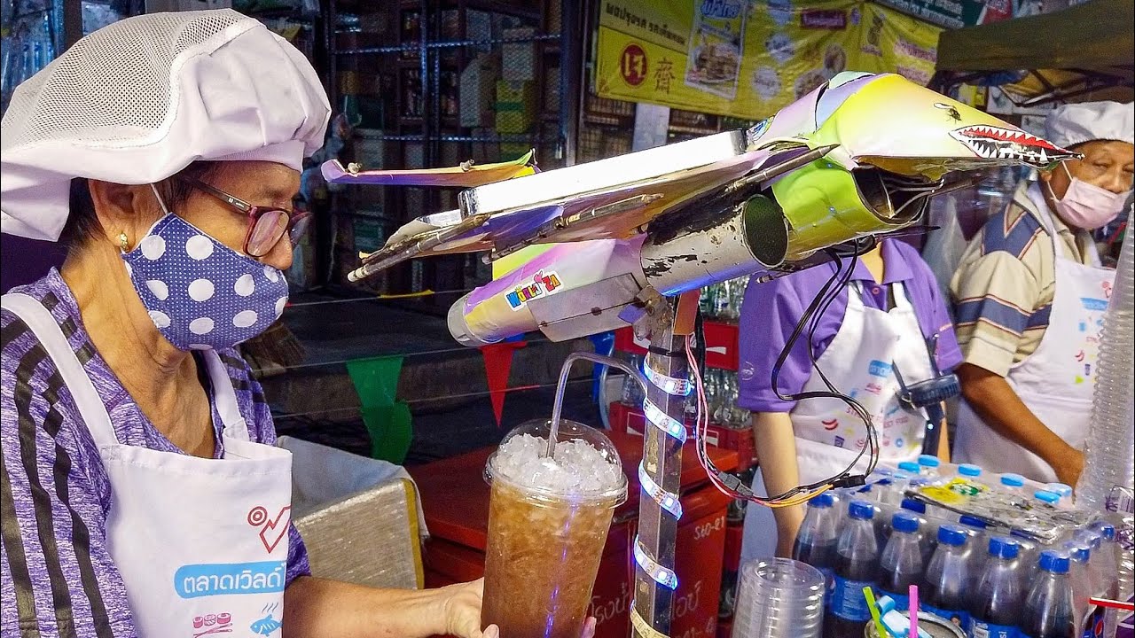 Rocket Drink - Rocket Soda Drink - Local Drink - Street Food Thailand ...