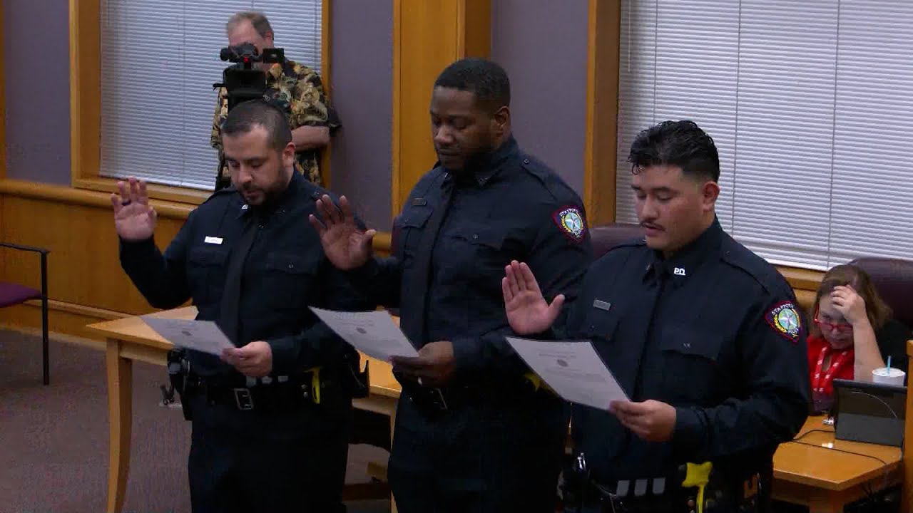 New Officers for Stafford Police Department - YouTube