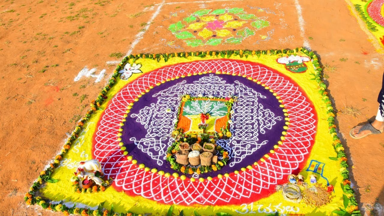 #2023 Sankranti muggula potilu abn andhrajyothi Sankranti muggula ...