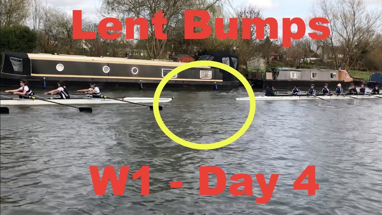 Lent Bumps | W1 Day 4 2019 | First Turn - Cambridge Rowing - YouTube