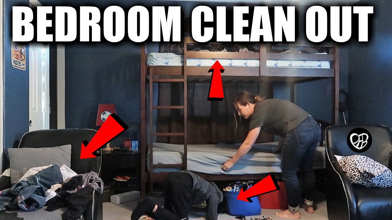 EXTREME BOYS BEDROOM CLEAN OUT | DEEP CLEANING & DECLUTTERING BOYS ROOM ...